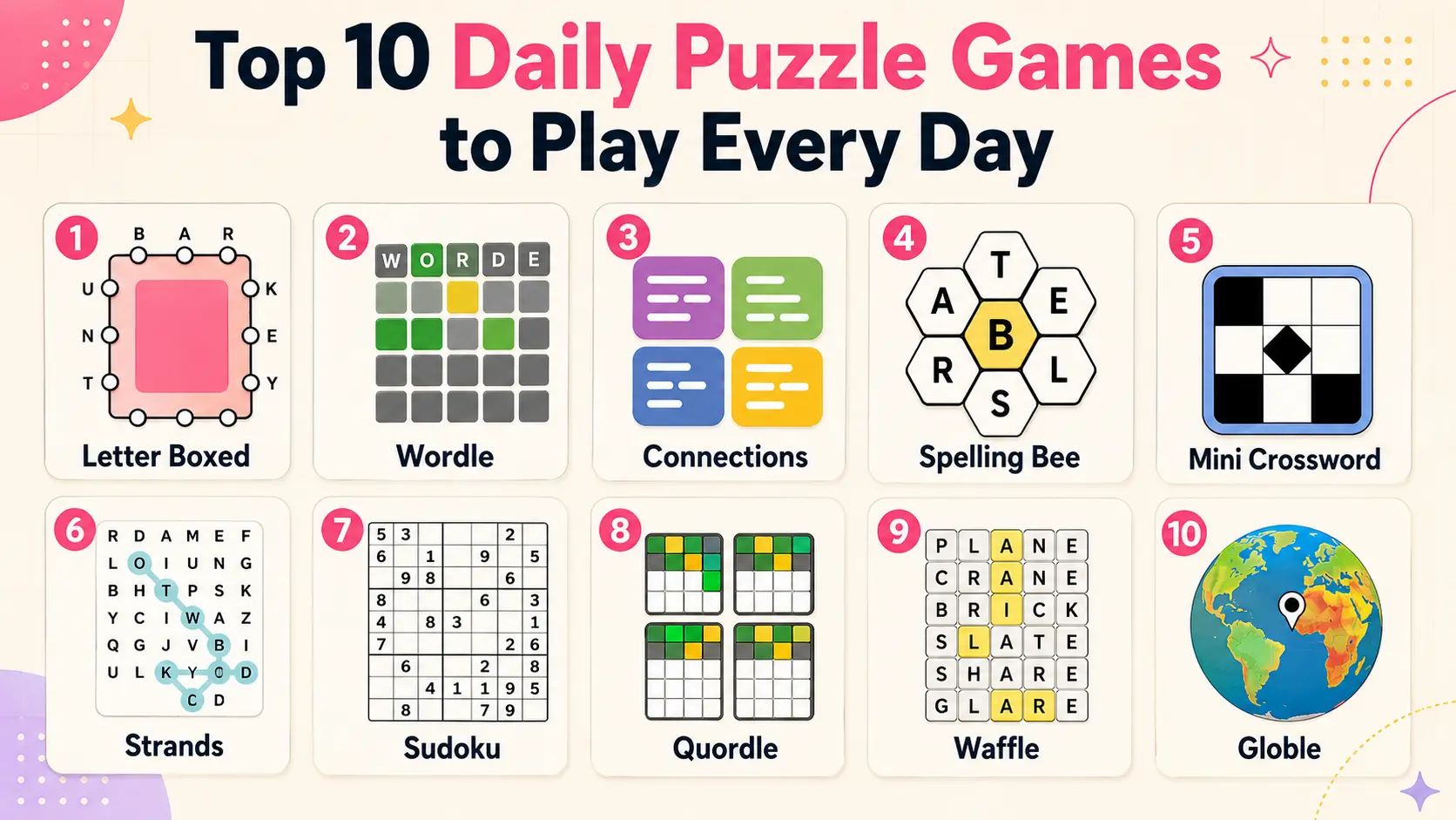 Top 10 Daily Puzzle Games in 2026 | Play Now